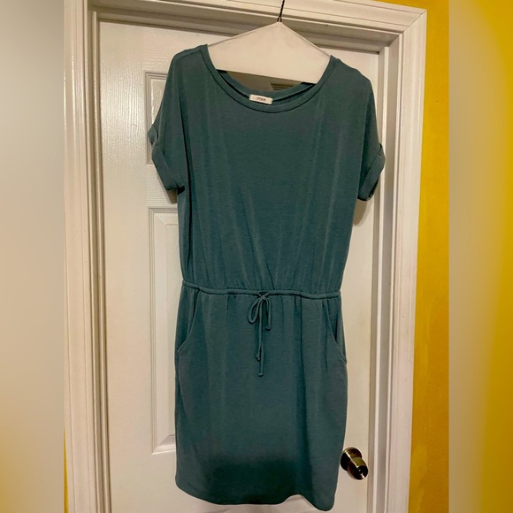 Dresses | New Ladies Pale Blue Drawstring Dress Dress Up Or Down | Poshmark